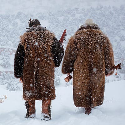 Natural Buffalo Fur Coat - Full-Length Custom Tailored - Handmade in USA