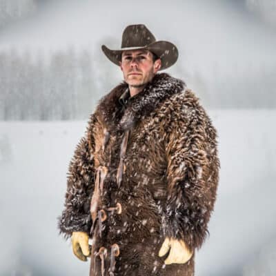 Natural Buffalo Fur Coat - Full-Length Custom Tailored - Handmade in USA