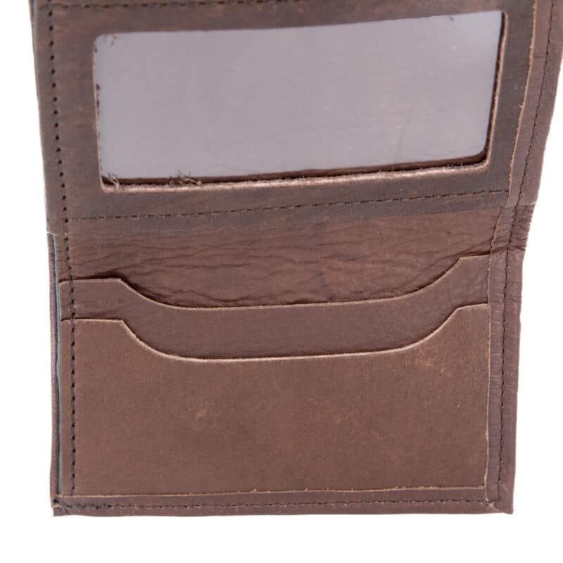 Buffalo Leather Wallet is handmade from buffalo leather and tanned for ...